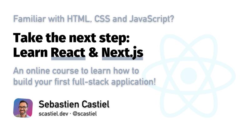 Sébastien Castiel on LinkedIn: Building Modern Web Apps with React and ... Sébastien Castiel on LinkedIn: Building Modern Web Apps with React and ...