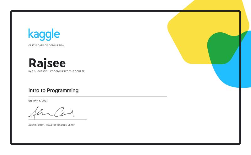 Rajsee Shah on LinkedIn: Rajsee completed the Intro to Programming ... Rajsee Shah on LinkedIn: Rajsee completed the Intro to Programming ...