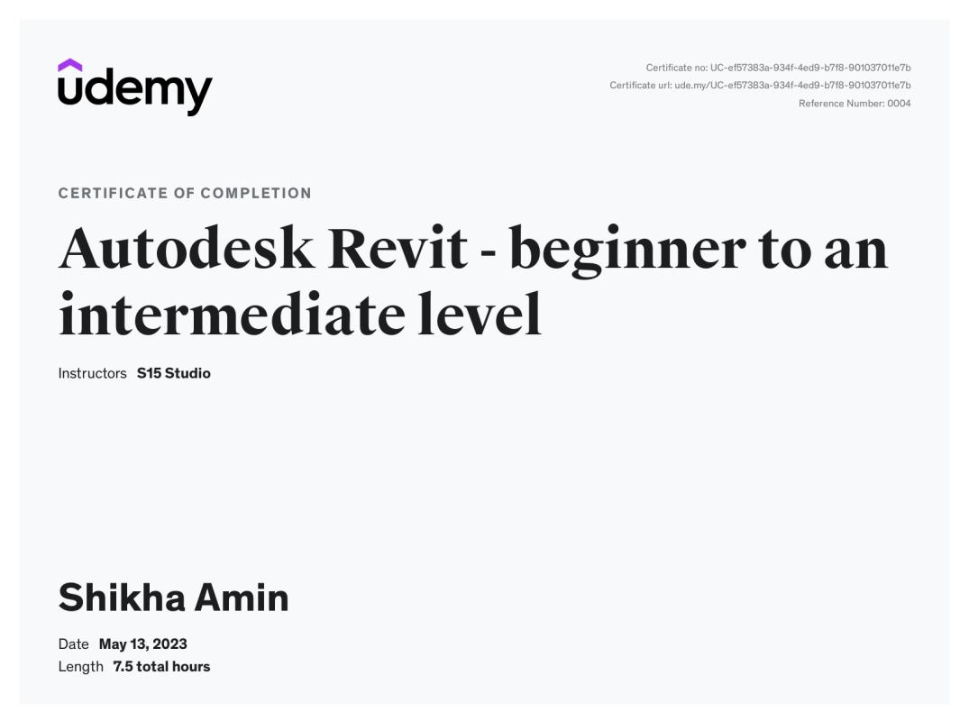 Shikha Amin on LinkedIn: Udemy Course Completion Certificate Shikha Amin on LinkedIn: Udemy Course Completion Certificate