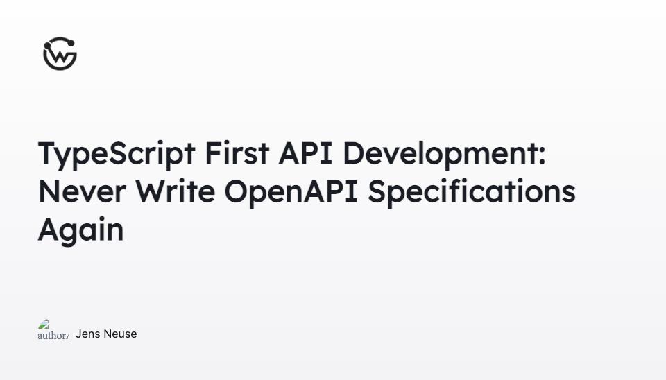 Jens Neuse on LinkedIn: TypeScript First API Development: Never Write ... Jens Neuse on LinkedIn: TypeScript First API Development: Never Write ...