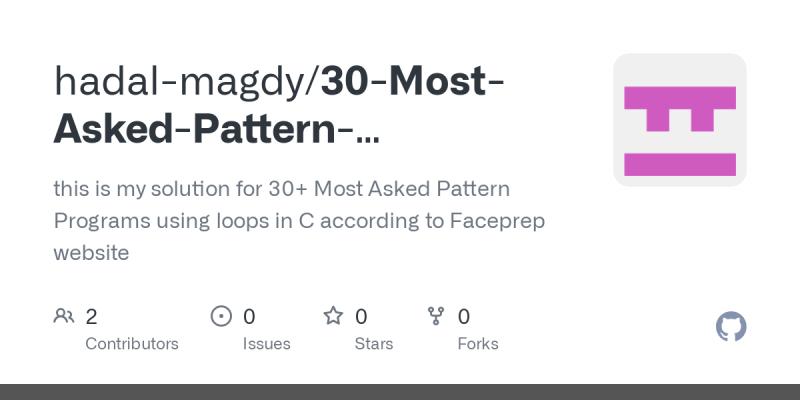 Hadal Magdy on LinkedIn: GitHub - hadal-magdy/30-Most-Asked-Pattern ... Hadal Magdy on LinkedIn: GitHub - hadal-magdy/30-Most-Asked-Pattern ...