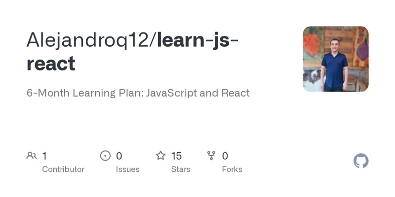 Julio Quezada on LinkedIn: GitHub - Alejandroq12/learn-js-react: 6 ... Julio Quezada on LinkedIn: GitHub - Alejandroq12/learn-js-react: 6 ...