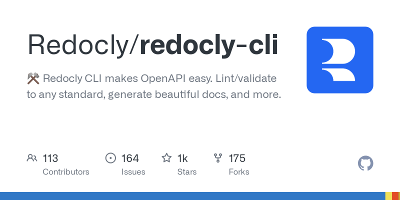 Redocly on LinkedIn: GitHub - Redocly/redocly-cli: ⚒️ Redocly CLI makes ... Redocly on LinkedIn: GitHub - Redocly/redocly-cli: ⚒️ Redocly CLI makes ...