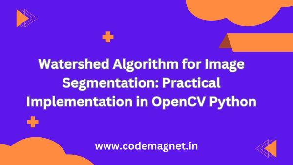 Sona M on LinkedIn: Watershed Algorithm for Image Segmentation ... Sona M on LinkedIn: Watershed Algorithm for Image Segmentation ...