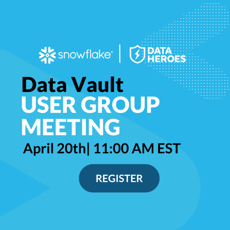 Petr Beles on LinkedIn: Snowflake Data Vault Virtual User Group ... Petr Beles on LinkedIn: Snowflake Data Vault Virtual User Group ...