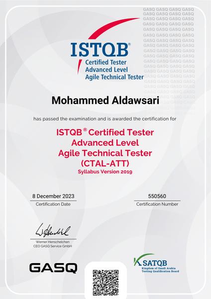 Mohammed A. on LinkedIn: ISTQB® Certified Tester Advanced Level Agile ... Mohammed A. on LinkedIn: ISTQB® Certified Tester Advanced Level Agile ...