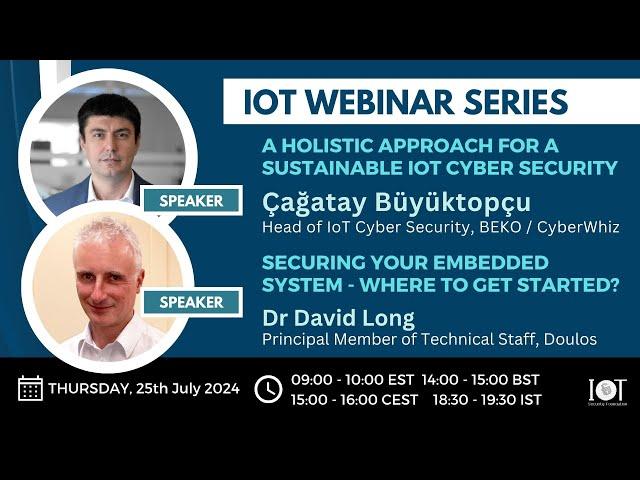 IoT Security Foundation on LinkedIn: IoTSF Webinar Series Part 1 - July ... IoT Security Foundation on LinkedIn: IoTSF Webinar Series Part 1 - July ...