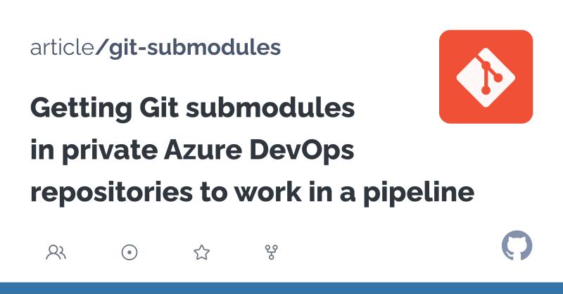 Didier Van Hoye on LinkedIn: Getting Git submodules in private Azure ... Didier Van Hoye on LinkedIn: Getting Git submodules in private Azure ...