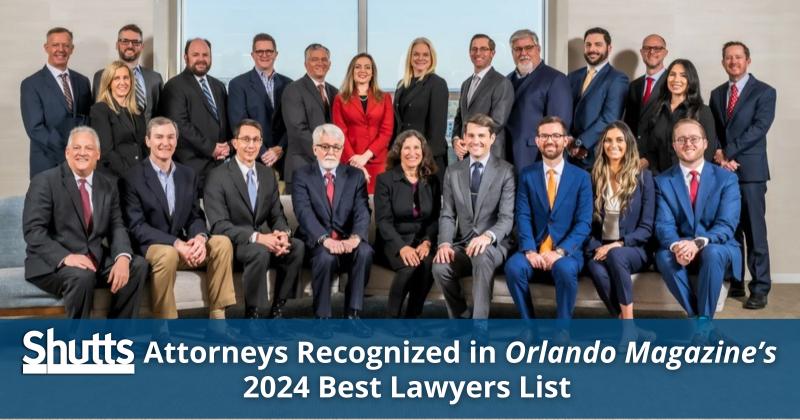 Shutts & Bowen LLP on LinkedIn: Shutts Attorneys Recognized in Orlando ... Shutts & Bowen LLP on LinkedIn: Shutts Attorneys Recognized in Orlando ...