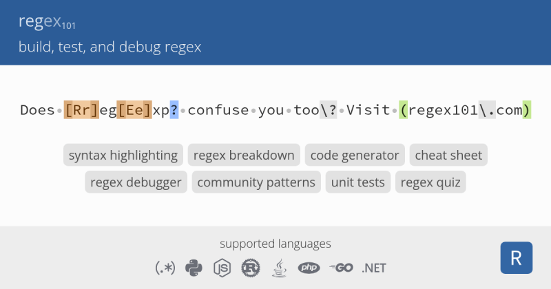 Dishan Shettigar on LinkedIn: regex101: build, test, and debug regex Dishan Shettigar on LinkedIn: regex101: build, test, and debug regex
