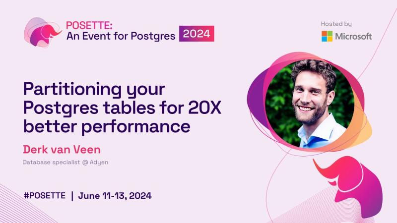Derk van Veen on LinkedIn: Partitioning your Postgres tables for 20x ... Derk van Veen on LinkedIn: Partitioning your Postgres tables for 20x ...