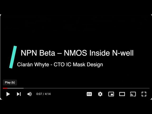 IC Mask Design on LinkedIn: NPN Beta - NMOS Inside N-well IC Mask Design on LinkedIn: NPN Beta - NMOS Inside N-well