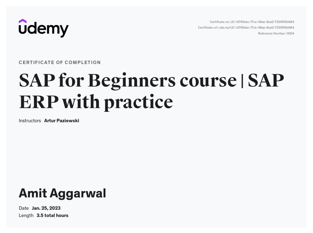 Amit Aggarwal on LinkedIn: Udemy Course Completion Certificate Amit Aggarwal on LinkedIn: Udemy Course Completion Certificate
