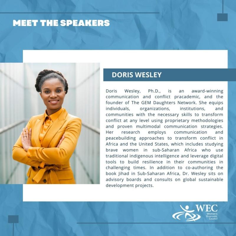Doris E. Wesley, Ph.D. on LinkedIn: Dr. Doris Wesley delivers keynote ... Doris E. Wesley, Ph.D. on LinkedIn: Dr. Doris Wesley delivers keynote ...