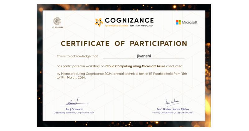 Learned about cloud computing from Cognizance workshop | Jiyanshi Batra ... Learned about cloud computing from Cognizance workshop | Jiyanshi Batra ...
