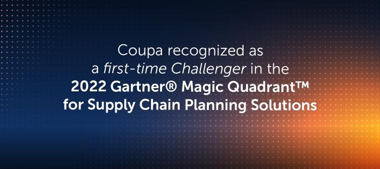 Erick Tomaszewski on LinkedIn: Coupa Named a Challenger in Gartner 2022 ... Erick Tomaszewski on LinkedIn: Coupa Named a Challenger in Gartner 2022 ...