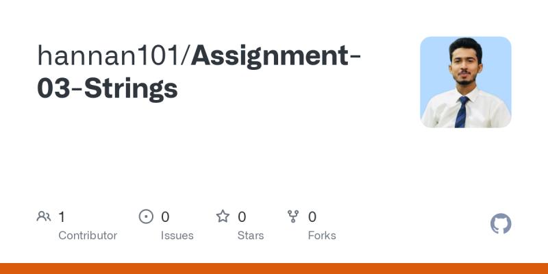 HANNAN SHAIKH on LinkedIn: GitHub - hannan101/Assignment-03 HANNAN SHAIKH on LinkedIn: GitHub - hannan101/Assignment-03