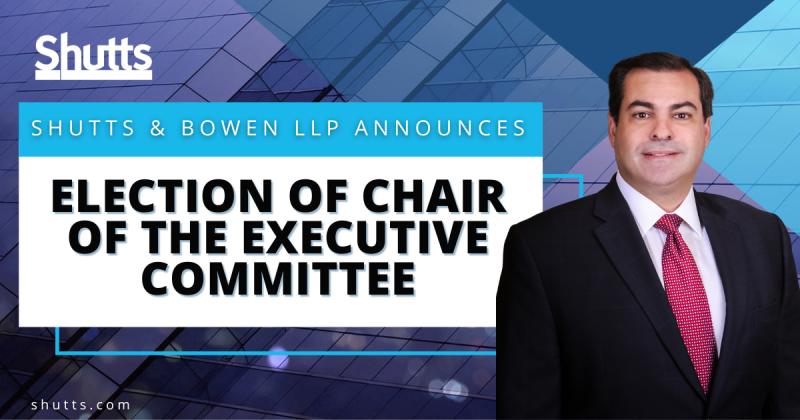 Shutts & Bowen LLP on LinkedIn: Shutts & Bowen LLP Announces Election ... Shutts & Bowen LLP on LinkedIn: Shutts & Bowen LLP Announces Election ...