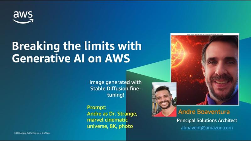 Andre Boaventura on LinkedIn: Breaking the Limits with Generative AI on AWS Andre Boaventura on LinkedIn: Breaking the Limits with Generative AI on AWS