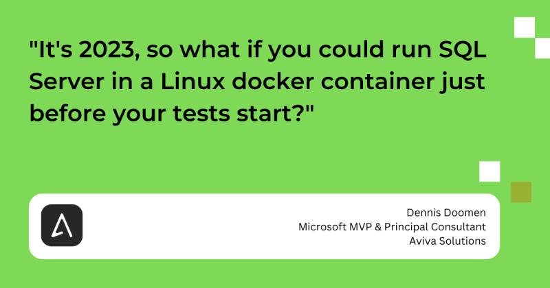Donald Lutz on LinkedIn: Using docker to write automated tests against ... Donald Lutz on LinkedIn: Using docker to write automated tests against ...