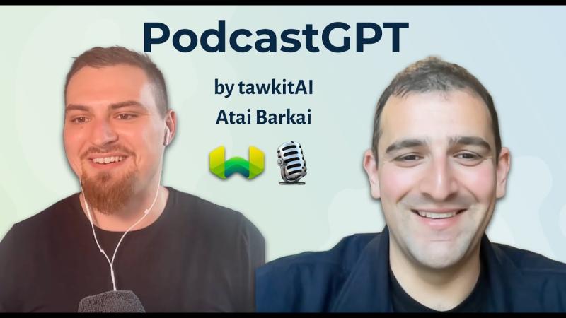 Atai Barkai on LinkedIn: Atai Barkai on PodcastGPT - Weaviate Podcast #62! Atai Barkai on LinkedIn: Atai Barkai on PodcastGPT - Weaviate Podcast #62!