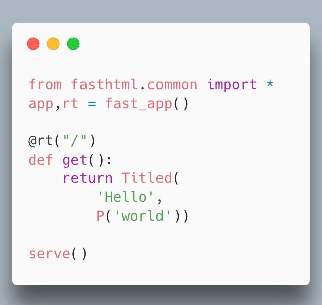 Sahejeet Singh Nanra on LinkedIn: FastHTML: Modern web applications in ... Sahejeet Singh Nanra on LinkedIn: FastHTML: Modern web applications in ...