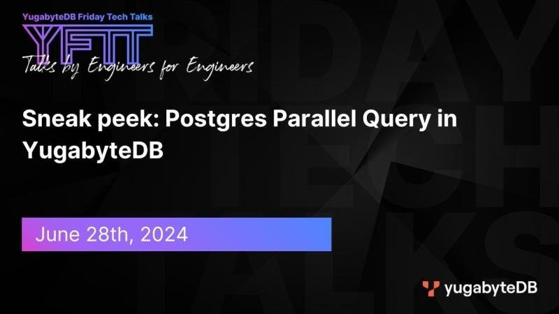 Franck Pachot on LinkedIn: Sneak peek: Postgres Parallel Query in ... Franck Pachot on LinkedIn: Sneak peek: Postgres Parallel Query in ...