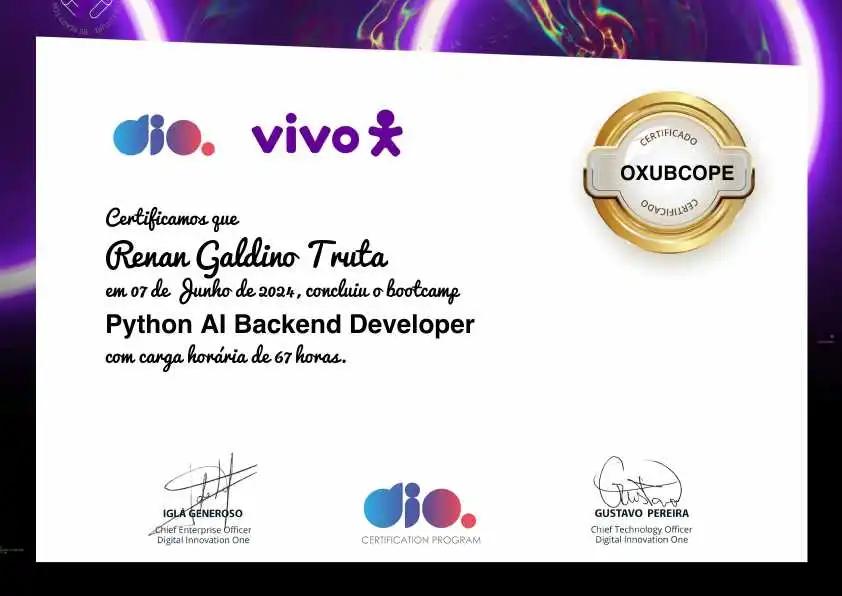 Renan Galdino on LinkedIn: Python AI Backend Developer Renan Galdino on LinkedIn: Python AI Backend Developer