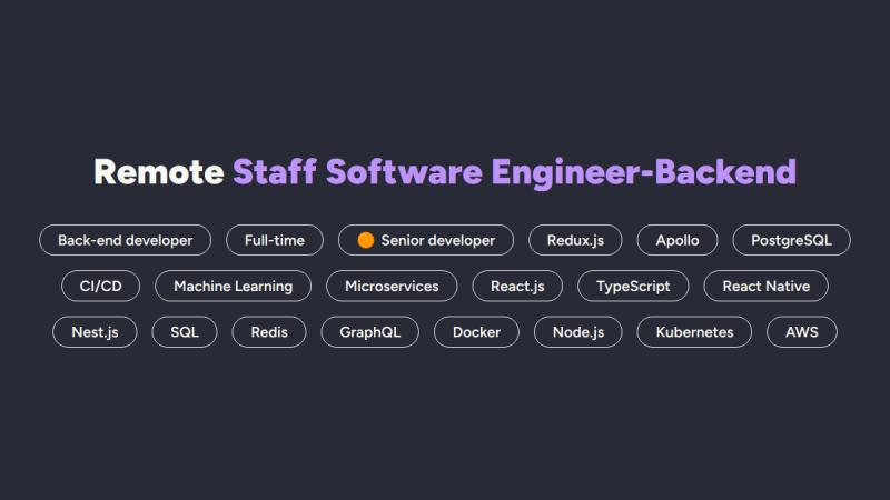 RemoteYeah on LinkedIn: Remote Staff Software Engineer-Backend RemoteYeah on LinkedIn: Remote Staff Software Engineer-Backend