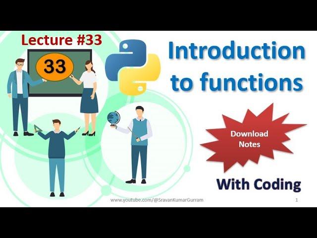 Gurram Sravan Kumar on LinkedIn: #33.Introduction to functions in python Gurram Sravan Kumar on LinkedIn: #33.Introduction to functions in python