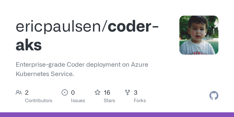 Eric Paulsen on LinkedIn: GitHub - ericpaulsen/coder-aks: Enterprise ... Eric Paulsen on LinkedIn: GitHub - ericpaulsen/coder-aks: Enterprise ...