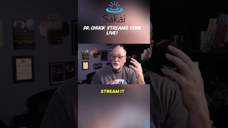 Charles Severance on LinkedIn: Dr Chuck Codes Live Stream | #sakailms # ... Charles Severance on LinkedIn: Dr Chuck Codes Live Stream | #sakailms # ...