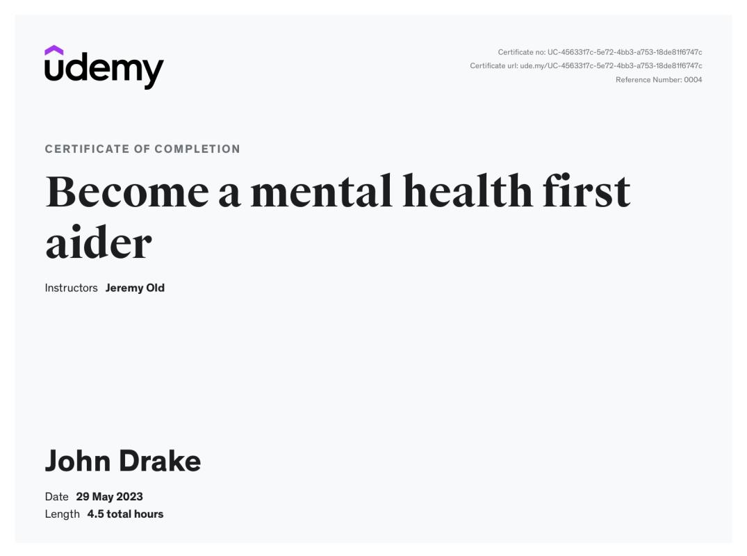John Drake on LinkedIn: Udemy Course Completion Certificate John Drake on LinkedIn: Udemy Course Completion Certificate