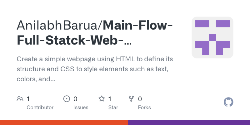 Anilabh Barua on LinkedIn: GitHub - AnilabhBarua/Main-Flow-Full-Statck ... Anilabh Barua on LinkedIn: GitHub - AnilabhBarua/Main-Flow-Full-Statck ...