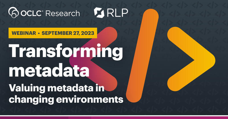 Richard Urban on LinkedIn: Transforming Metadata: Valuing metadata in ... Richard Urban on LinkedIn: Transforming Metadata: Valuing metadata in ...