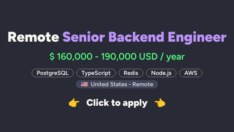 RemoteYeah on LinkedIn: Remote Senior Backend Engineer RemoteYeah on LinkedIn: Remote Senior Backend Engineer