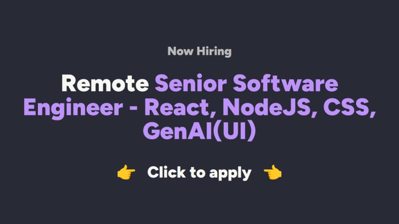 RemoteYeah on LinkedIn: Remote Senior Software Engineer - React, NodeJS ... RemoteYeah on LinkedIn: Remote Senior Software Engineer - React, NodeJS ...
