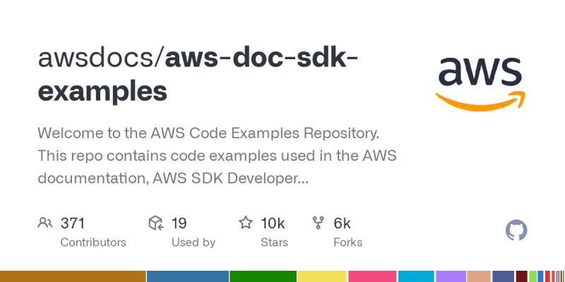 Ford Prior on LinkedIn: aws-doc-sdk-examples/python/example_code ... Ford Prior on LinkedIn: aws-doc-sdk-examples/python/example_code ...