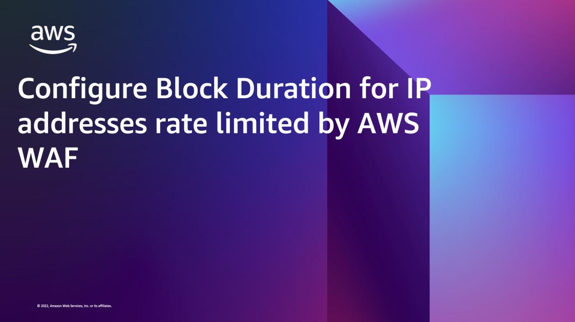 Vivek Sinha Anurag on LinkedIn: How to configure block duration for IP ... Vivek Sinha Anurag on LinkedIn: How to configure block duration for IP ...