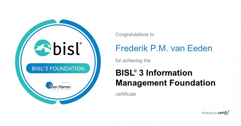 Erik van Eeden MIM MBA RI ITIL® Scrum BiSL Prince2® on LinkedIn: certN ... Erik van Eeden MIM MBA RI ITIL® Scrum BiSL Prince2® on LinkedIn: certN ...