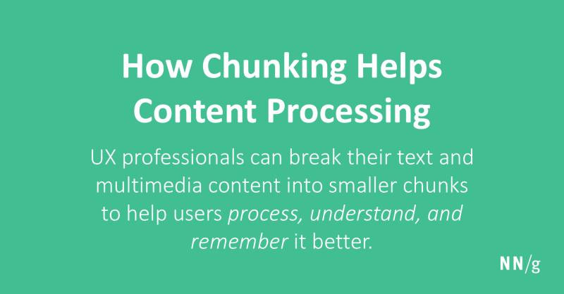Mary Layman on LinkedIn: How Chunking Helps Content Processing Mary Layman on LinkedIn: How Chunking Helps Content Processing