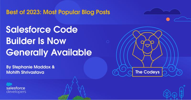 Sushanth Dasari on LinkedIn: Salesforce Code Builder Is Now Generally ... Sushanth Dasari on LinkedIn: Salesforce Code Builder Is Now Generally ...