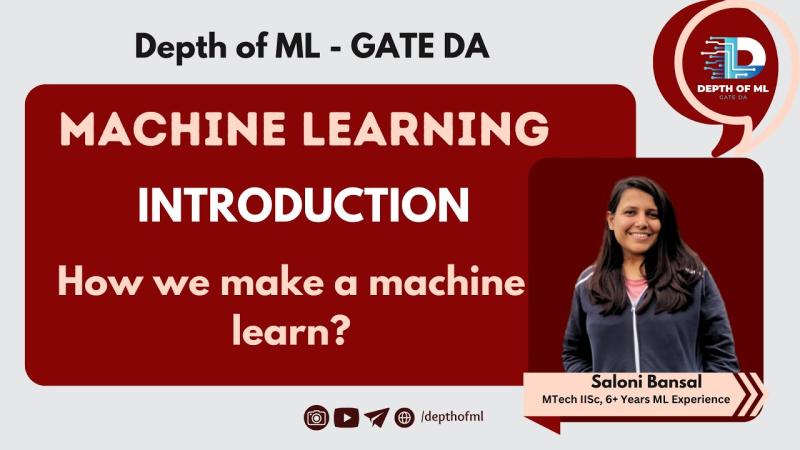 Depth of ML - GATE DA on LinkedIn: How a machine learns? | Introduction ... Depth of ML - GATE DA on LinkedIn: How a machine learns? | Introduction ...