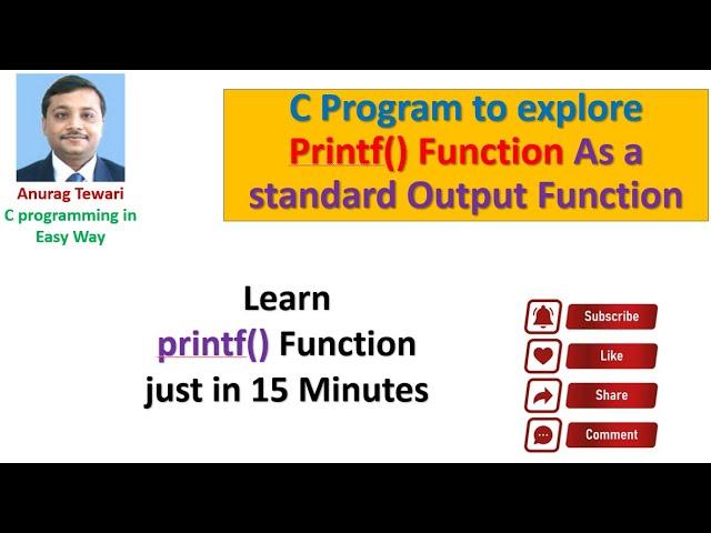 anurag tewari on LinkedIn: printf function in c | standard output ... anurag tewari on LinkedIn: printf function in c | standard output ...