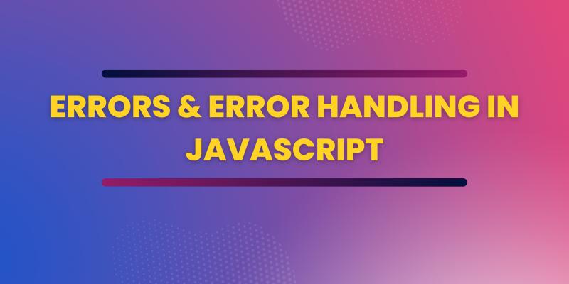 Anshul Tamrakar on LinkedIn: Error Handling & Errors in javascript Anshul Tamrakar on LinkedIn: Error Handling & Errors in javascript