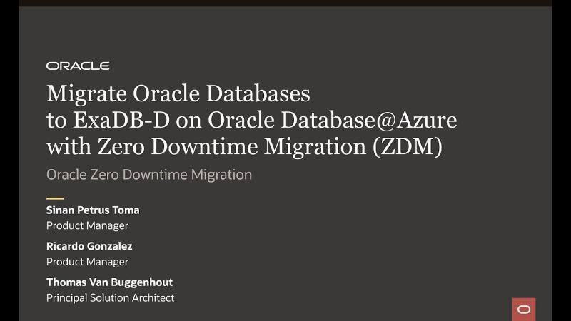 Glen Hawkins on LinkedIn: Migrate Oracle Databases to ExaDB-D on Oracle ... Glen Hawkins on LinkedIn: Migrate Oracle Databases to ExaDB-D on Oracle ...