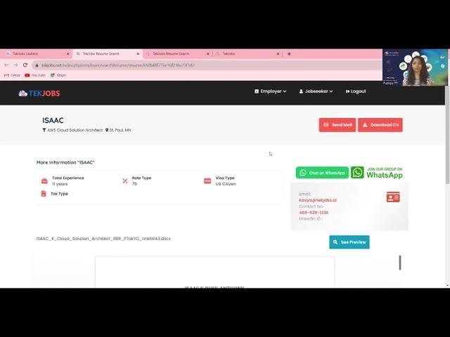 Gona Lakshmi Prasanthi on LinkedIn: TekJobs video Gona Lakshmi Prasanthi on LinkedIn: TekJobs video