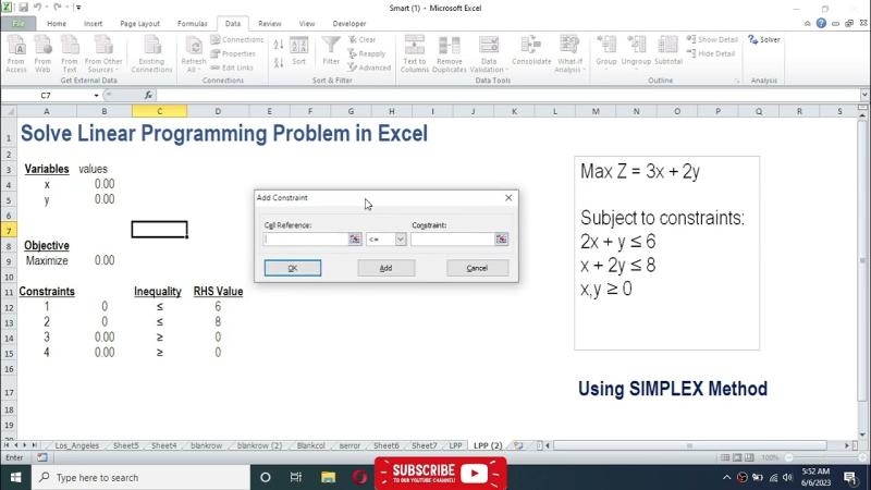 Learn Microsoft Excel on LinkedIn: Solve Linear Programming Problem in ... Learn Microsoft Excel on LinkedIn: Solve Linear Programming Problem in ...