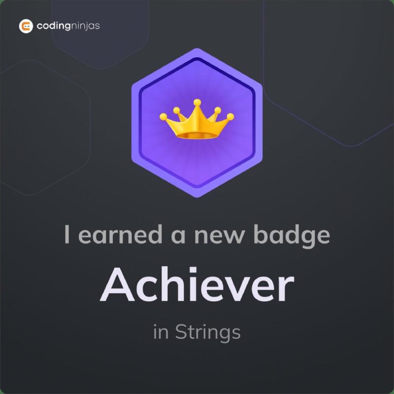 Anuj Gupta on LinkedIn: 🏆 SkillBadge Unlocked! | Coding Ninjas Studio Anuj Gupta on LinkedIn: 🏆 SkillBadge Unlocked! | Coding Ninjas Studio