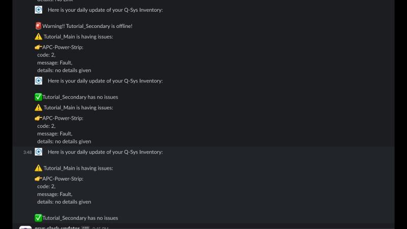Frank West on LinkedIn: Monitoring Q-Sys Deployments - Build automatic ... Frank West on LinkedIn: Monitoring Q-Sys Deployments - Build automatic ...